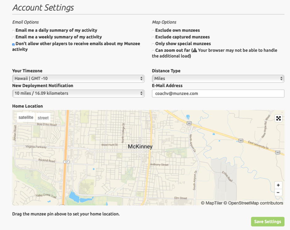 Munzee – Scavenger Hunt » E-mail Address Updates
